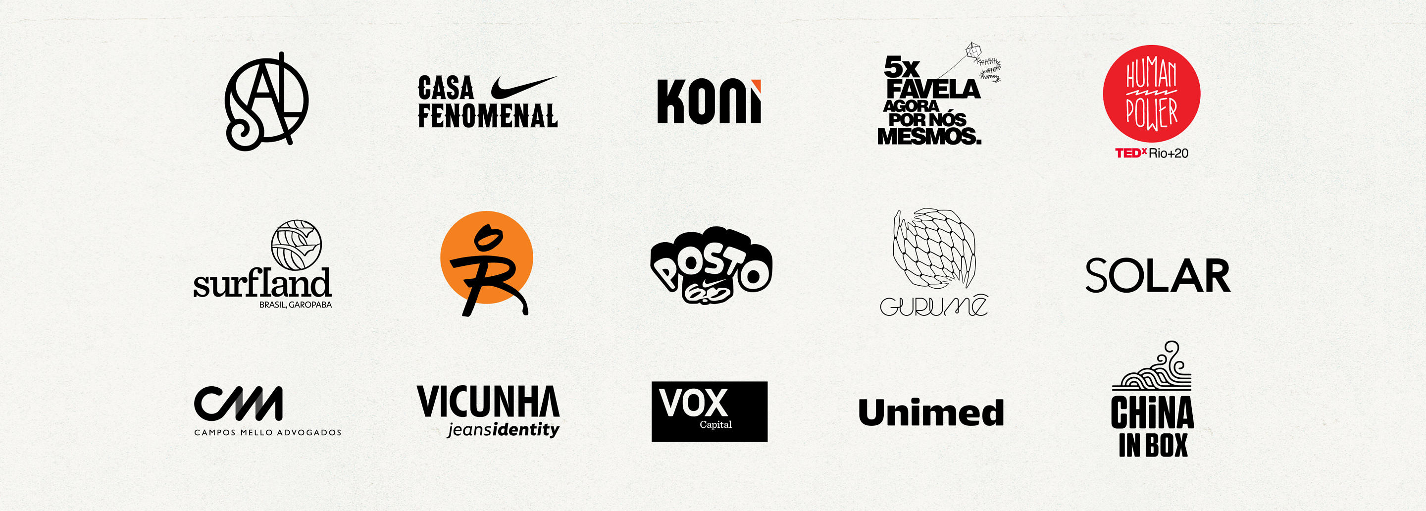 15 logos em 15 anos de Sal — Grupo Sal